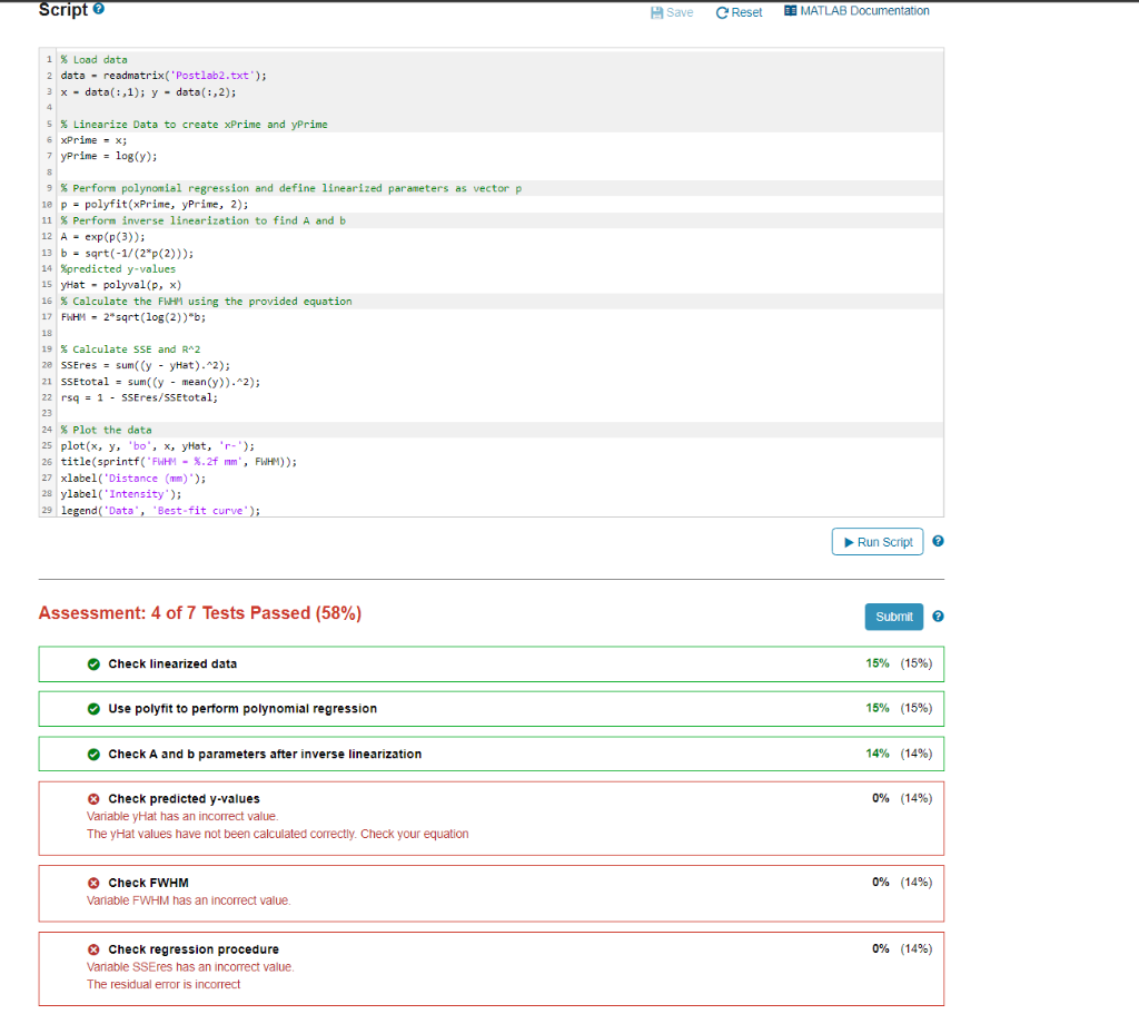 Solved Assessment: 4 of 7 Tests Passed ( 58%) Check | Chegg.com