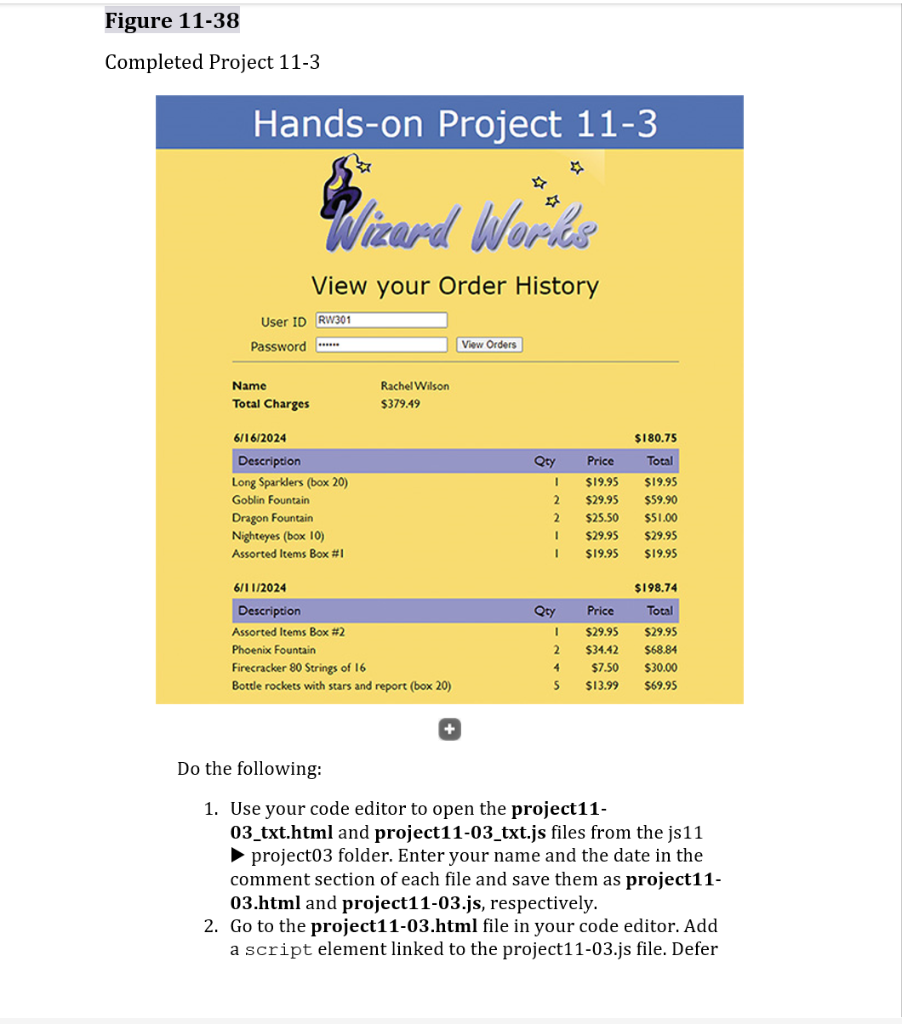 Completed Prniert 11-3 Do the following: 1. Use your | Chegg.com