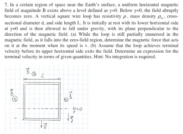 Solved 7. In a certain region of space near the Earth's | Chegg.com