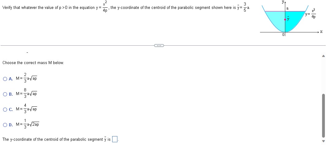 Solved Verify that whatever the value of p>0 ﻿in the | Chegg.com