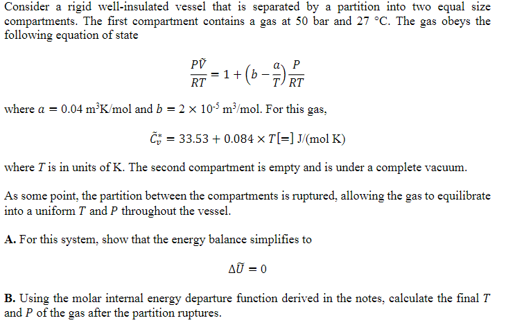 Solved Consider a rigid well-insulated vessel that is | Chegg.com