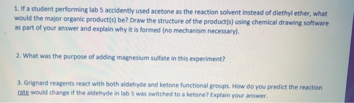 Solved 1. If a student performing lab 5 accidently used | Chegg.com