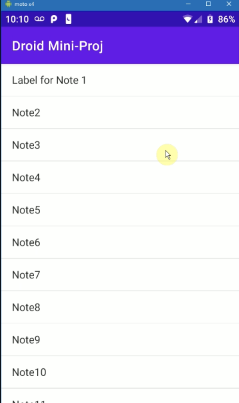 Android mini project it's an application for | Chegg.com