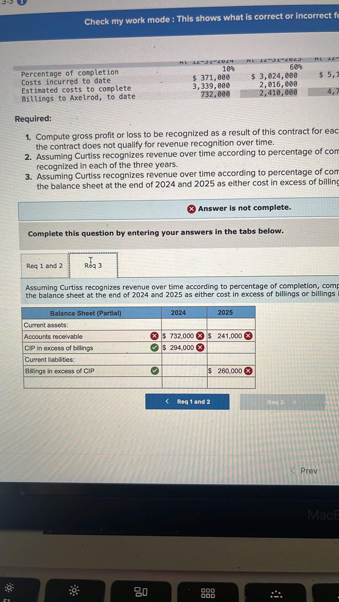 Solved Curtiss Construction Company, Incorporated, entered | Chegg.com