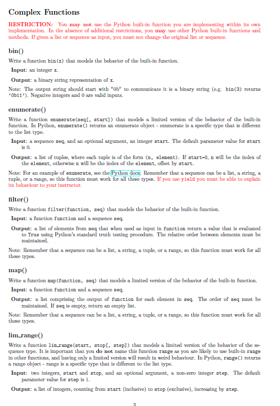 Solved Complex Functions RESTRICTION: You may not use the | Chegg.com