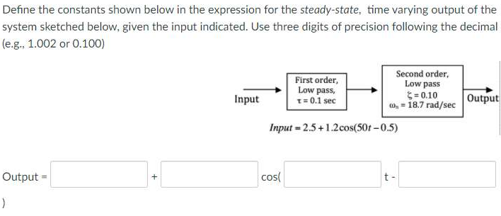 Solved Define the constants shown below in the expression | Chegg.com