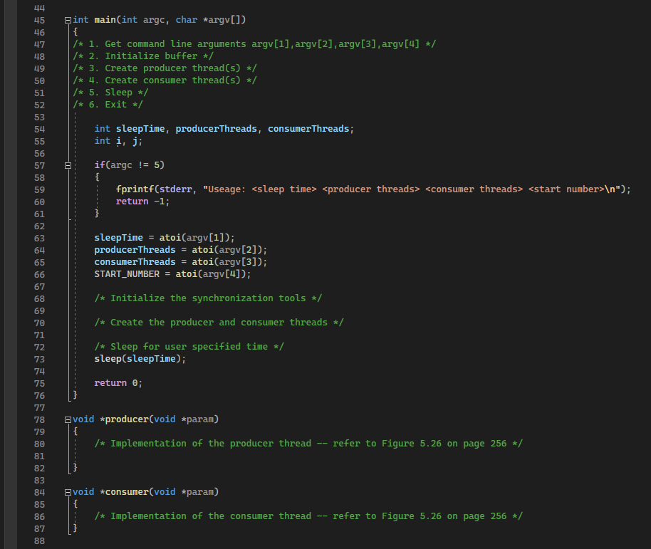 Solved Programming Assignment Producer Consumer Problem