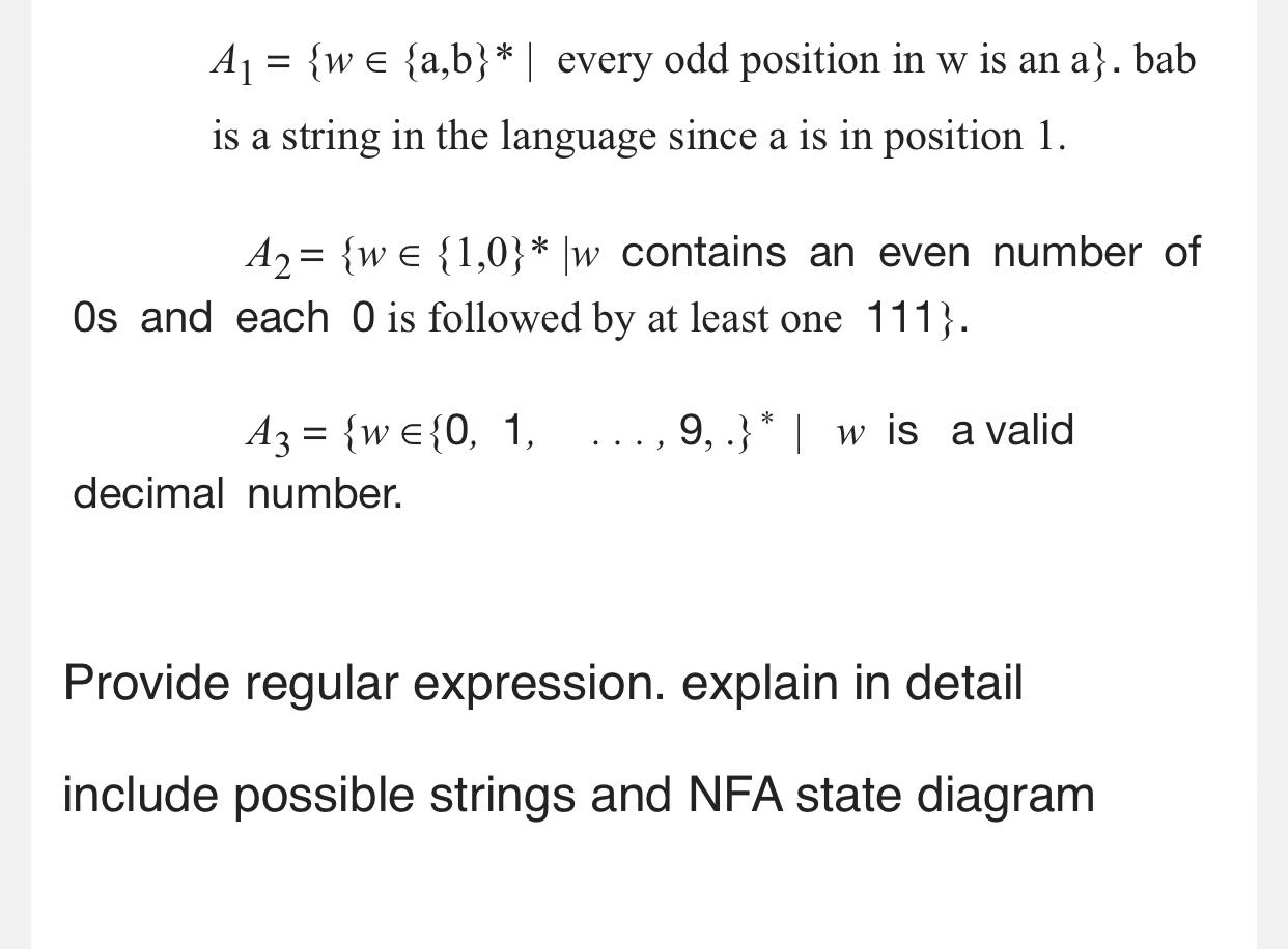 Solved Please answer all the three parts compulsory. A1, A2 | Chegg.com