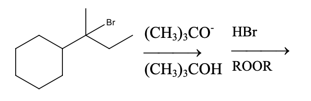 Solved (CH3)3CO HBO (CH3)3COH ROOR | Chegg.com
