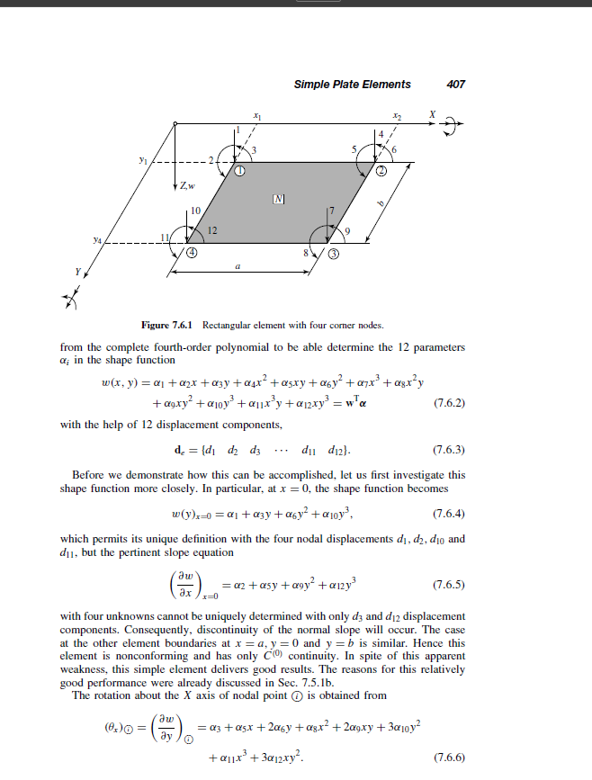 Solved Consider a plate whose "nonconformal" element | Chegg.com
