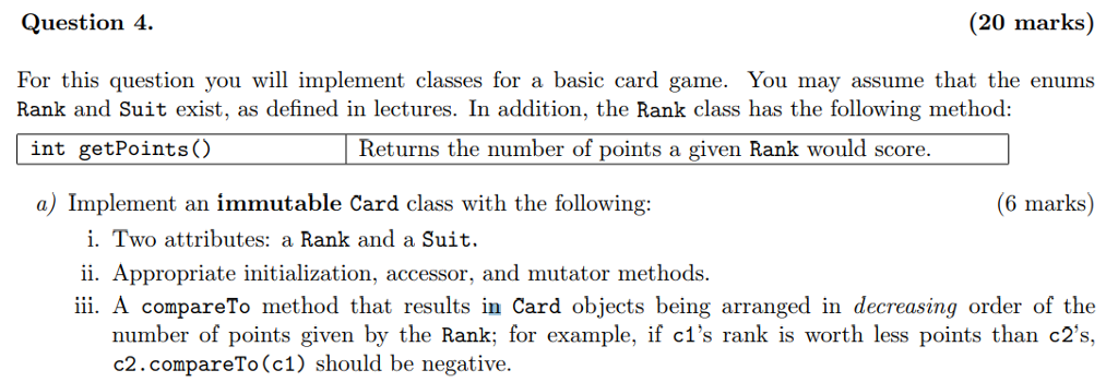 Solved Question 4. (20 marks) For this question you will | Chegg.com