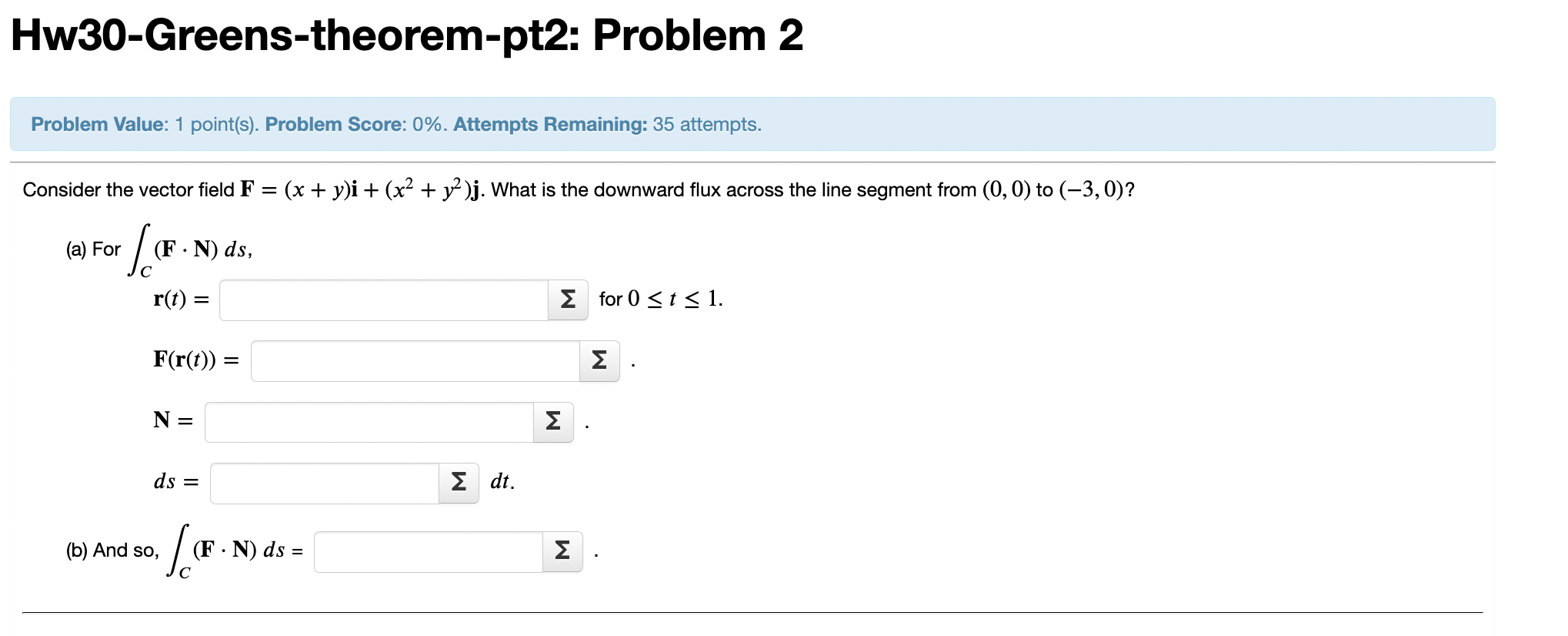 Solved Hw30-Greens-theorem-pt2: Problem 2 Problem Value: 1 | Chegg.com