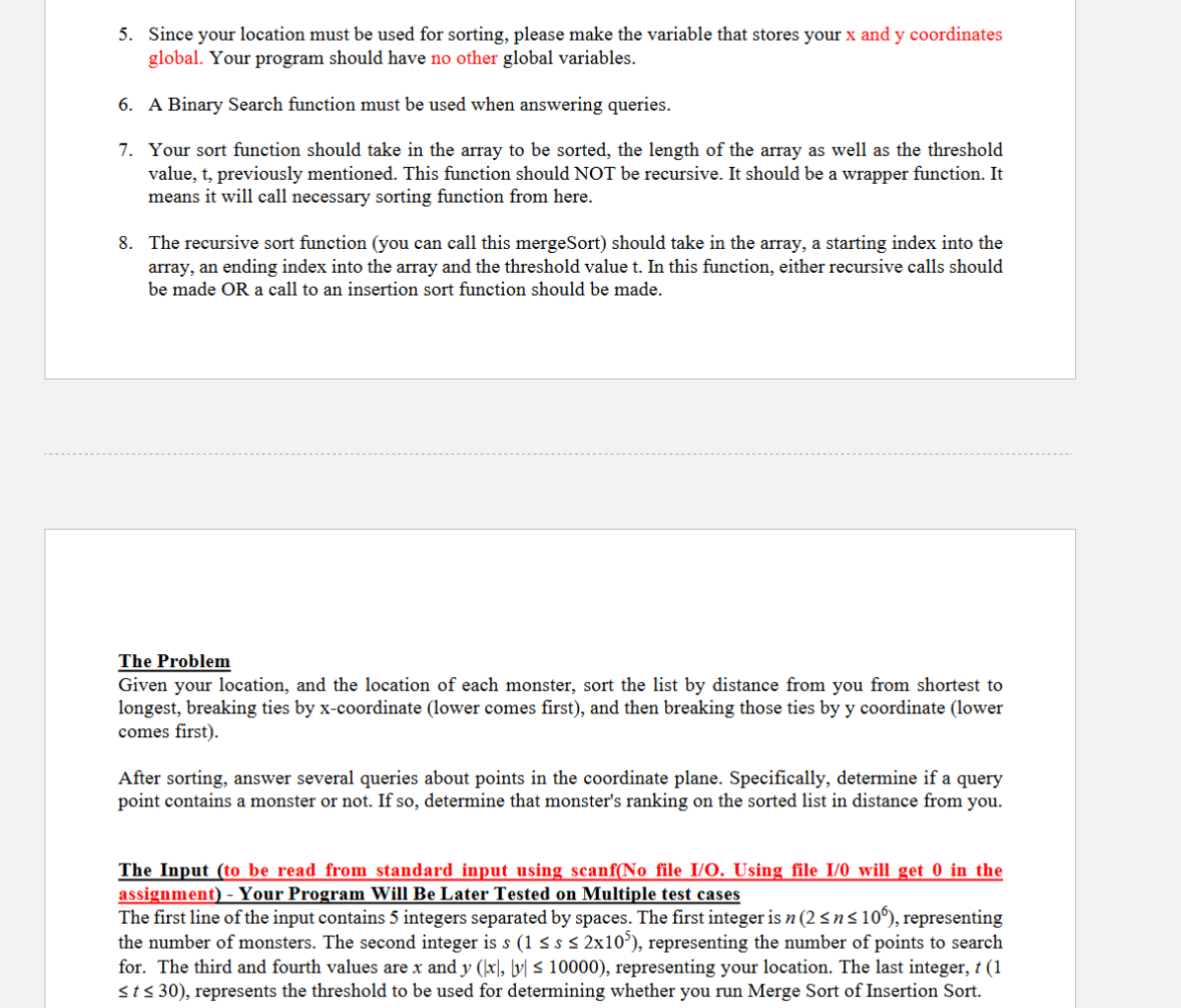 Solved Problem Scenario: Monster City Tour You are in a | Chegg.com