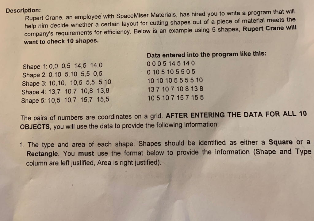 Solved Description: Rupert Crane, an employee with | Chegg.com