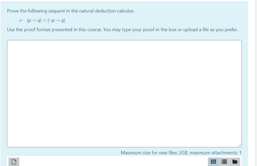 Solved Prove the following sequent in the natural deduction | Chegg.com