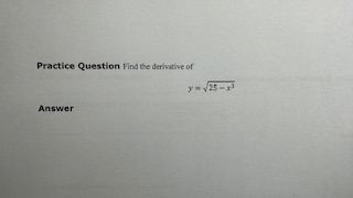 Solved Practice Question Find the derivative | Chegg.com