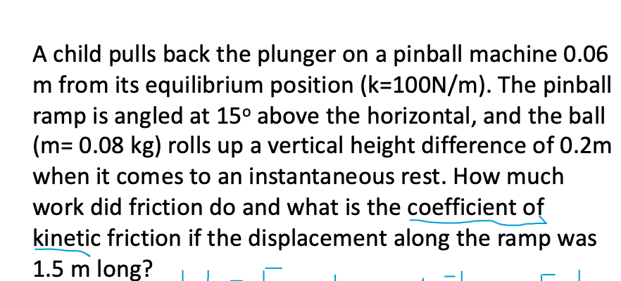 Solved A child pulls back the plunger on a pinball machine | Chegg.com