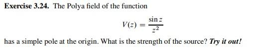 Solved Exercise 3.24. The Polya field of the function sin 2 | Chegg.com