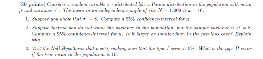 Solved (30 points] Consider a random variable r - | Chegg.com