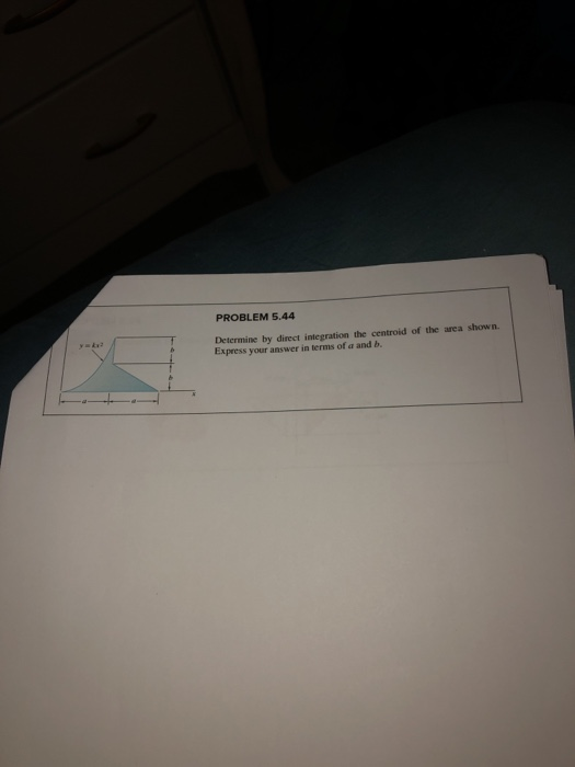 Solved PROBLEM 5.44 Determine by direct integration the | Chegg.com