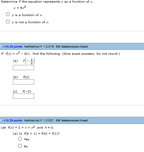 Solved Do the graphs below represent y as a function of x? | Chegg.com