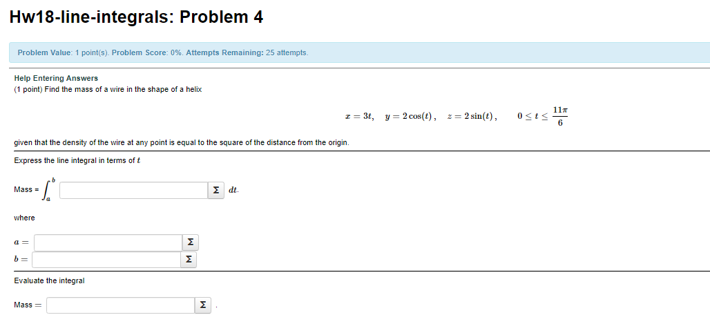 Solved Hw18-line-integrals: Problem 4 Problem Value: 1 | Chegg.com