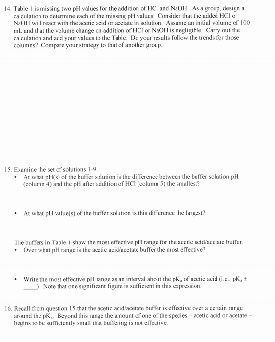 Solved The Buffer Zone: What is a buffer and in what pH | Chegg.com