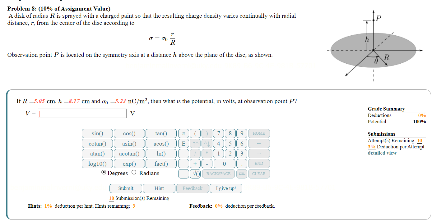Solved 10% of ﻿Assignment ValueR is ﻿sprayed with a charged | Chegg.com
