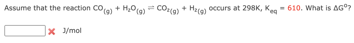Solved Assume that the reaction CO(g)+H2O(g)⇌CO2(g)+H2(g) | Chegg.com