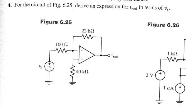 Solved 1. Referring to Fig. 6.23, calculate the voltage vout | Chegg.com