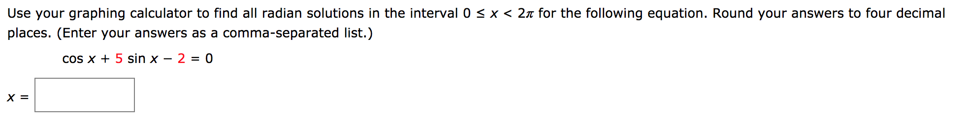 Solved Use your graphing calculator to find all radian | Chegg.com