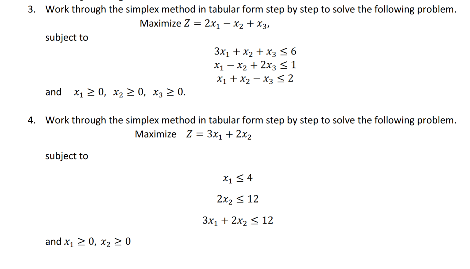 Solved How do I interpret Problem 3 in Math Modeling? I'm to | Chegg.com