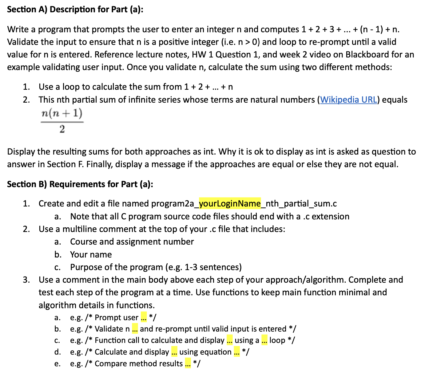 Solved Section D) Requirements for Part (b): 1. Create and | Chegg.com