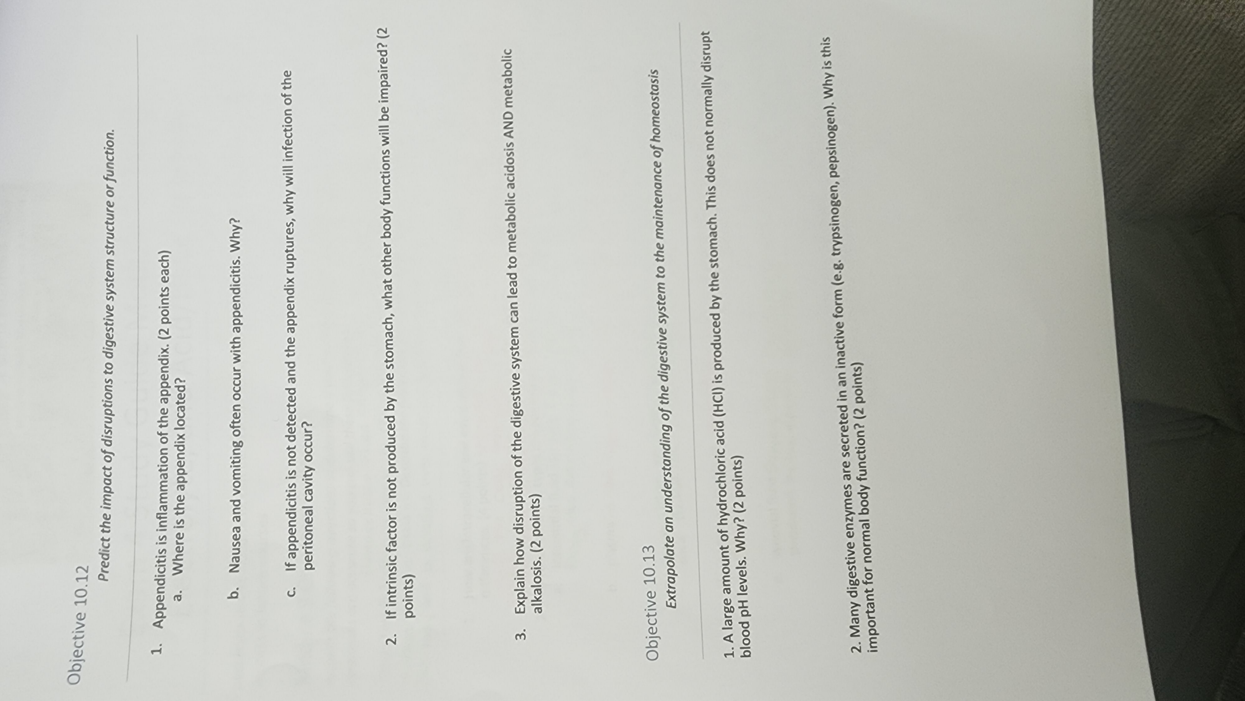 Solved Objective 10.12 Predict the impact of disruptions to | Chegg.com