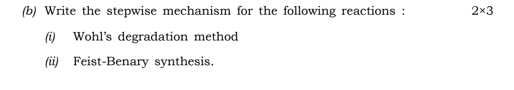 Solved (b) Write the stepwise mechanism for the following | Chegg.com