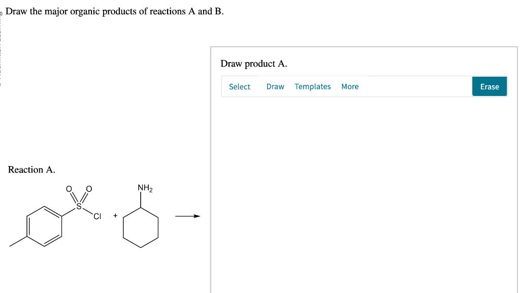 Solved Draw the major organic products of reactions A and B. | Chegg.com