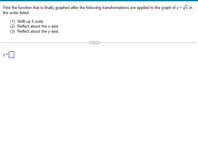 Solved Find the function that is finally graphed after the | Chegg.com
