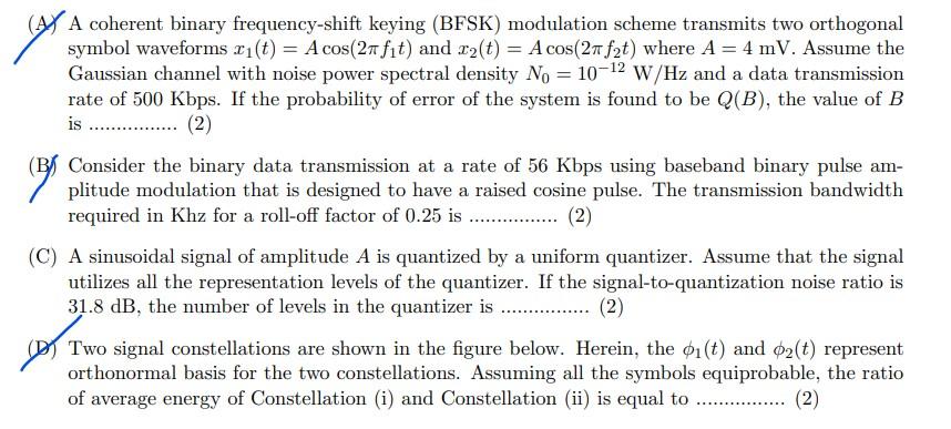 Y A Coherent Binary Frequency Shift Keying Bfsk