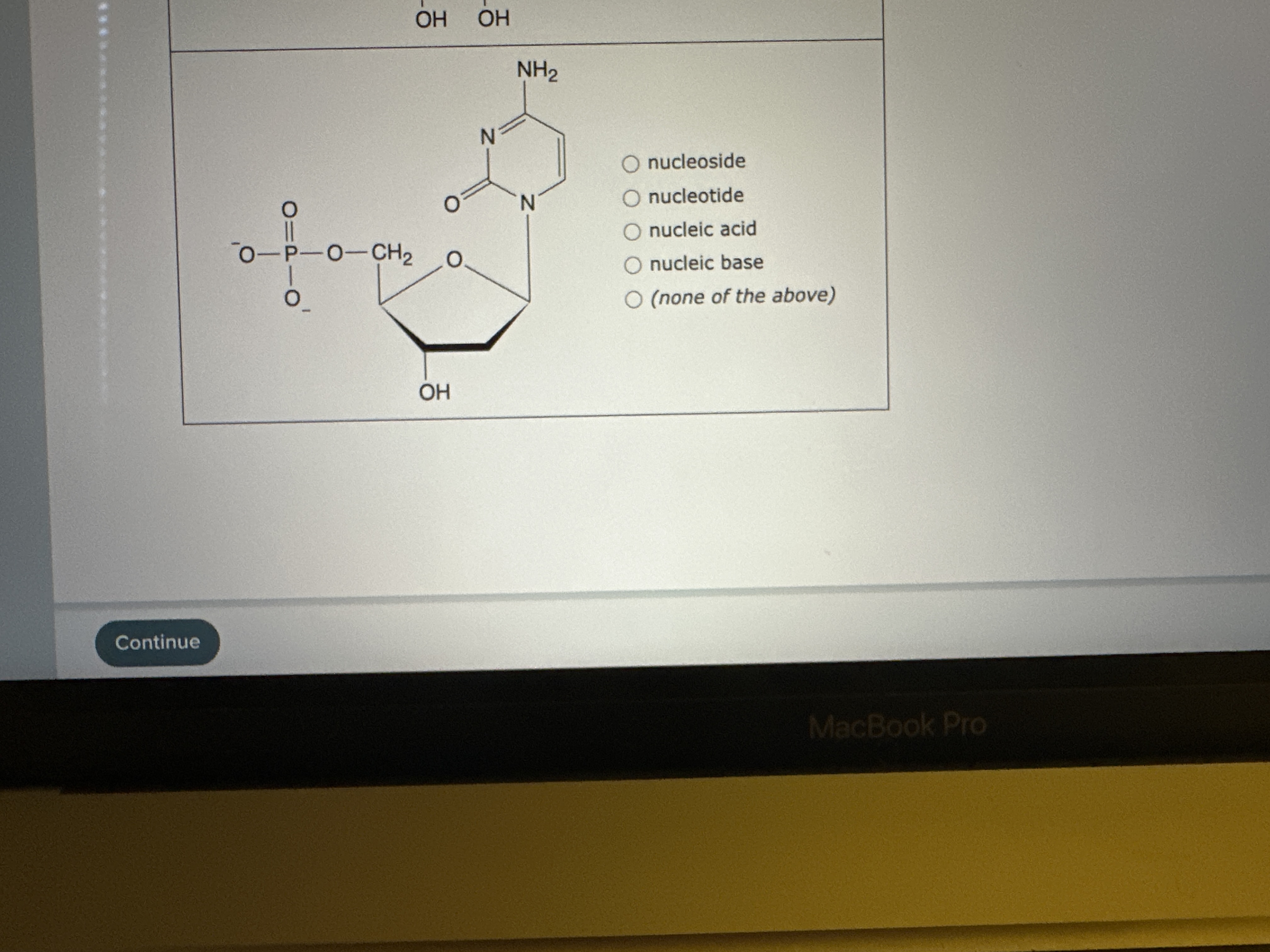 Solved nucleoside nucleotide nucleic acid nucleic base (none | Chegg.com