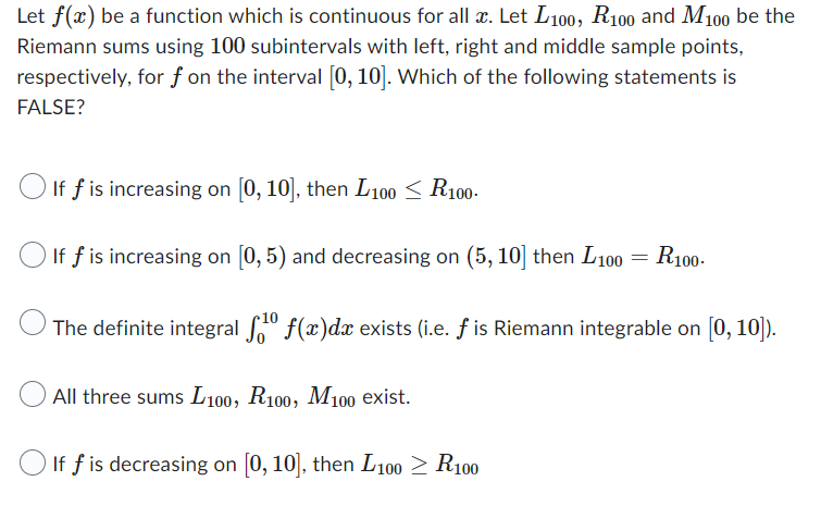 Solved Let f(x) be a function which is continuous for all x. | Chegg.com