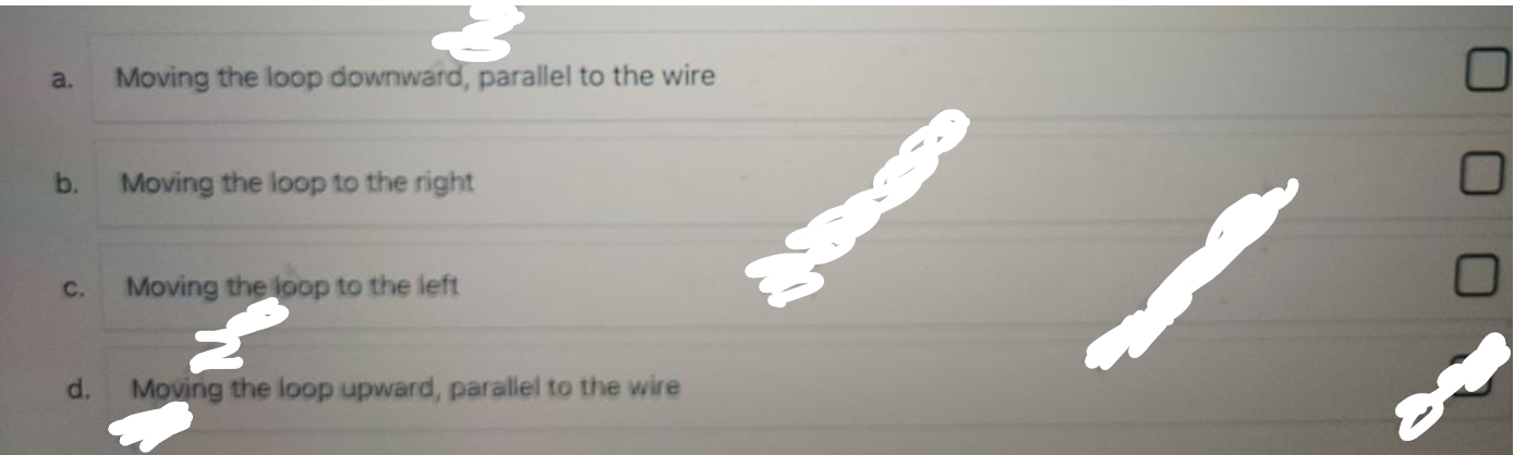 Solved A loop of wire is placed near a very long wire | Chegg.com