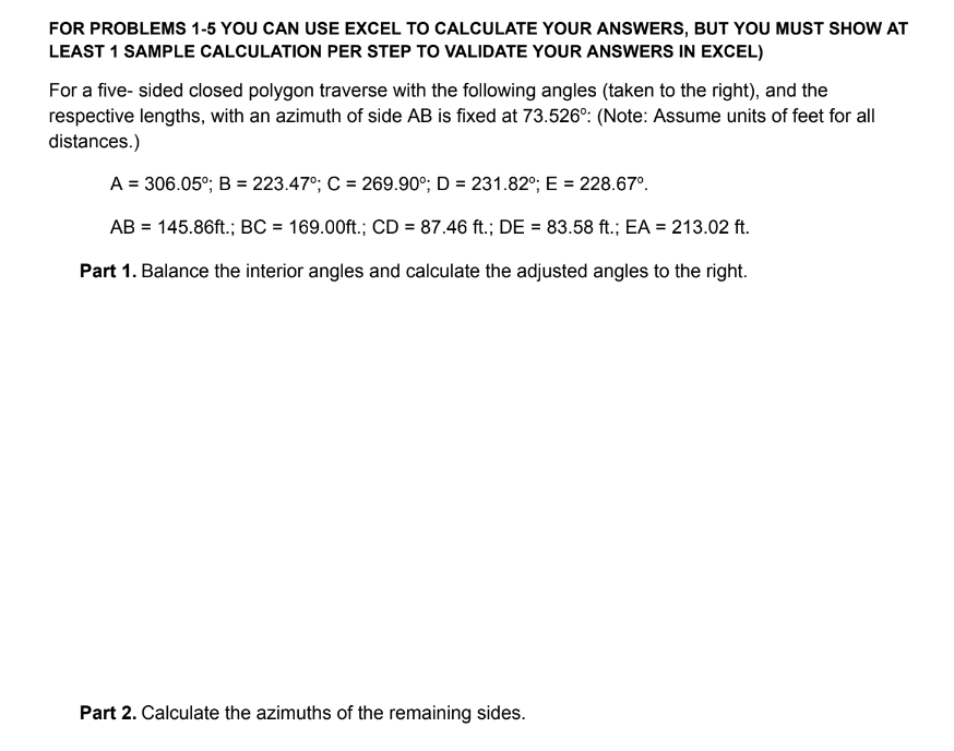 Solved FOR PROBLEMS 1-5 YOU CAN USE EXCEL TO CALCULATE YOUR | Chegg.com