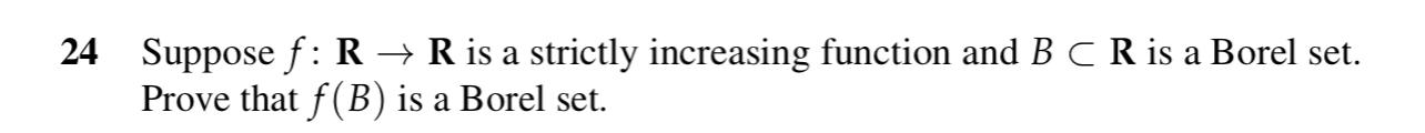 Solved 24 Suppose F R→r Is A Strictly Increasing Function