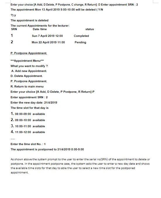 Write java program to simulate Booking system for | Chegg.com