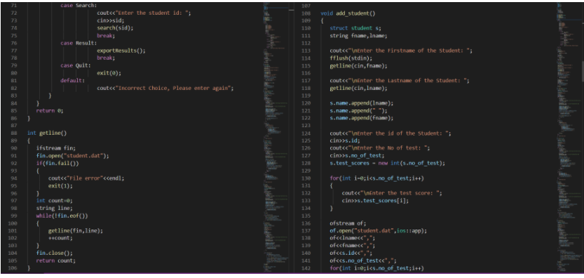 Solved vold search(string); void exportResults(); float | Chegg.com