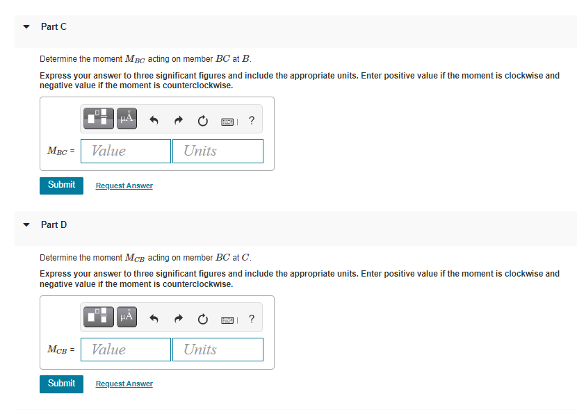 Solved Part A Consider the frame shown (Figure 1). Assume | Chegg.com