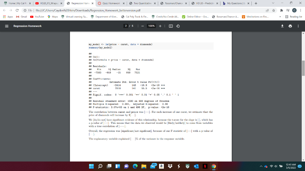 Solved In R there is a dataset called diamonds that | Chegg.com