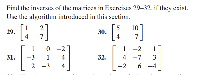 Solved PLEASE SOLVE 31 AND 32 USING THE ROW REDUCTION | Chegg.com