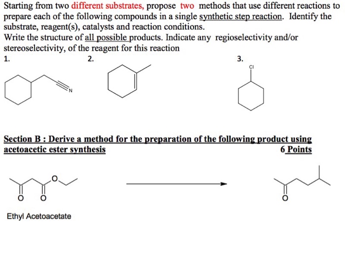 Solved propose a two step reaction sequence to covert each | Chegg.com