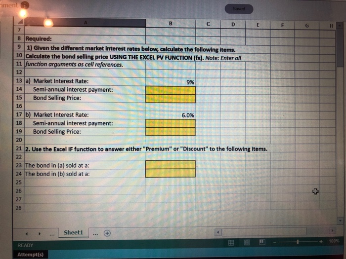 Solved Calculate the bond selling price given two different | Chegg.com